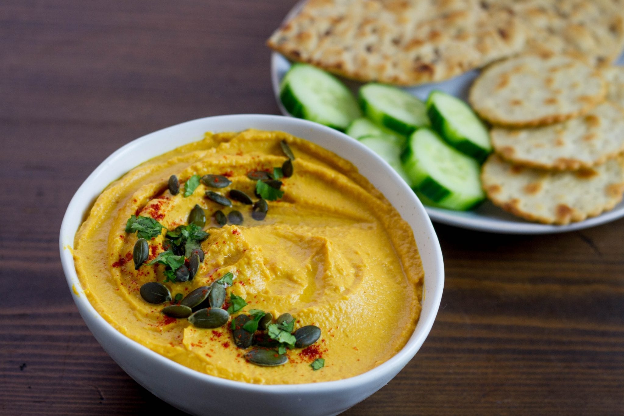 Sweet pumpkin hummus | Healthy Snacks