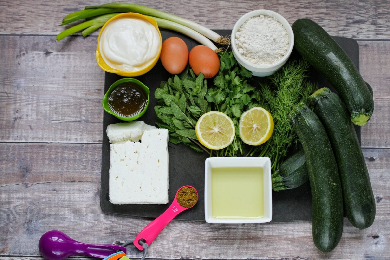 Kolokithokeftedes - Zucchini and Feta Cheese Fritters | Mas & Pas