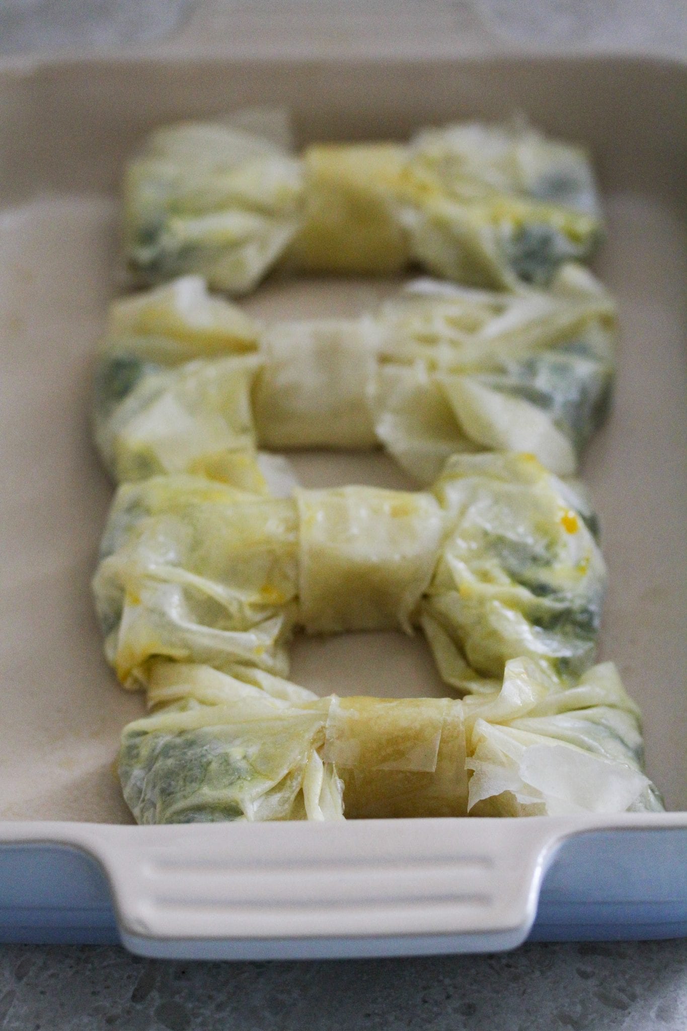 Spinach pie bows - Fun Kids Recipe - MyKitchen - Mas & Pas
