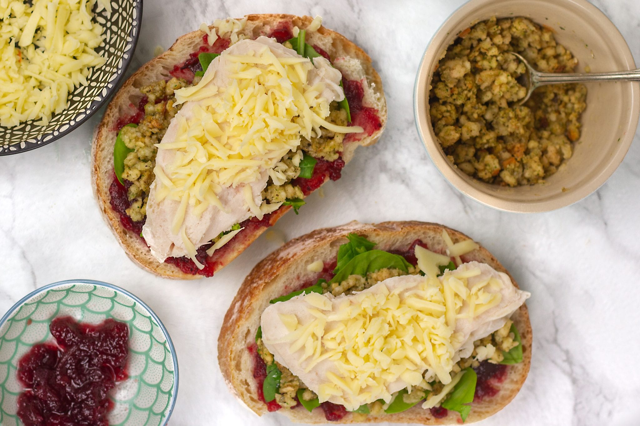 Leftover turkey and cheese toastie - MyKitchen - Mas & Pas