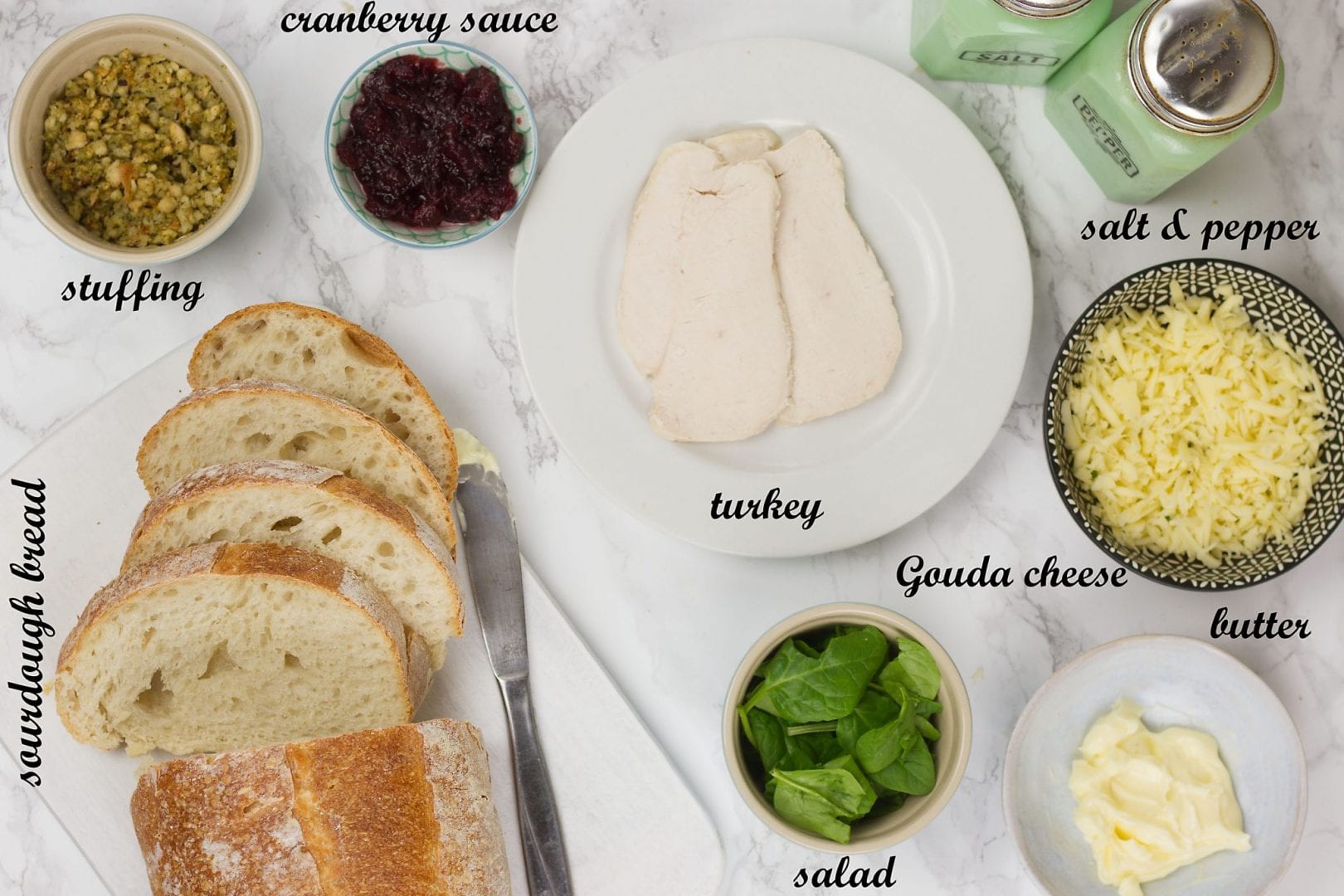 Leftover turkey and cheese toastie - MyKitchen - Mas & Pas