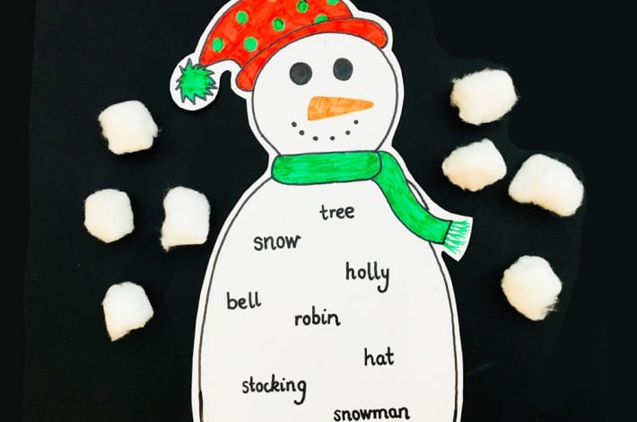 Snowman Bingo Sounds Game