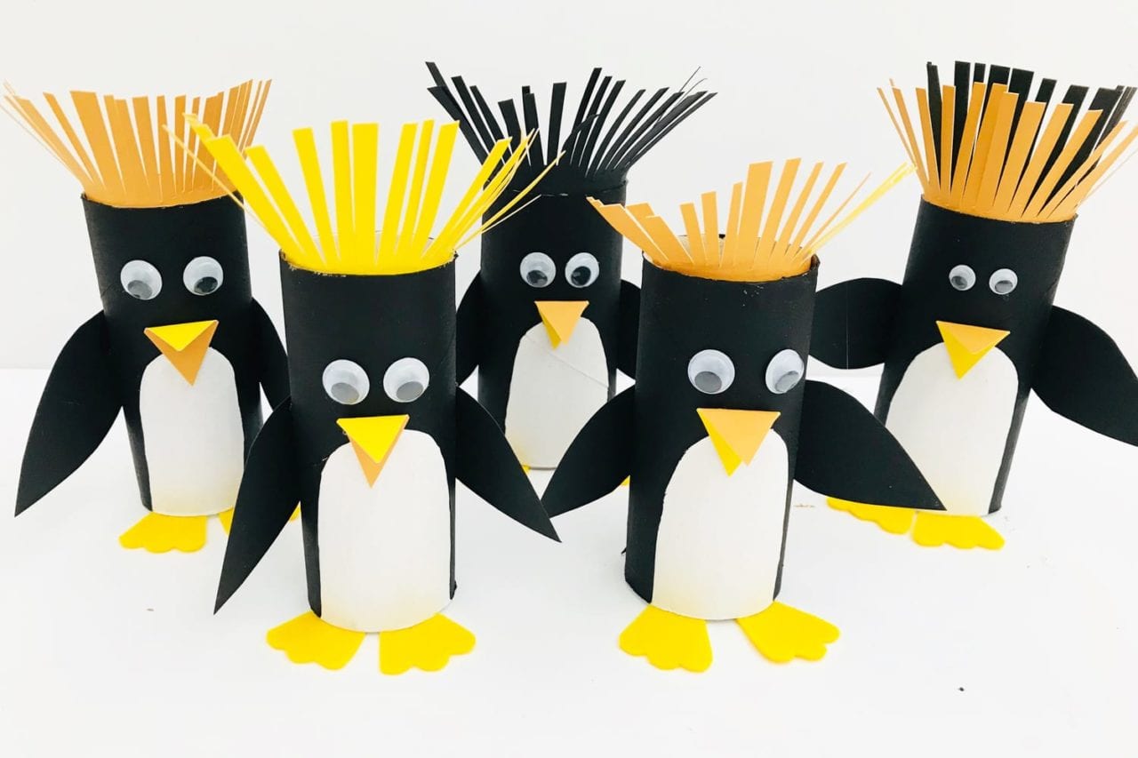 Paper Roll Penguin Craft With Paper Roll Kids Crafts