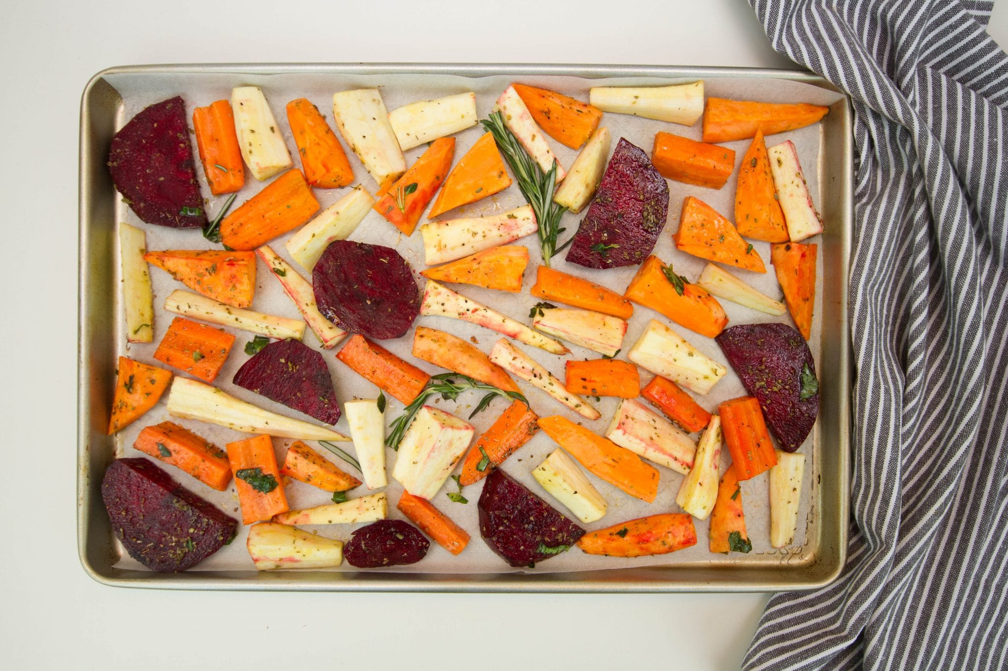 Roasted beetroot and root vegetables | Family Dinners | Mas & Pas