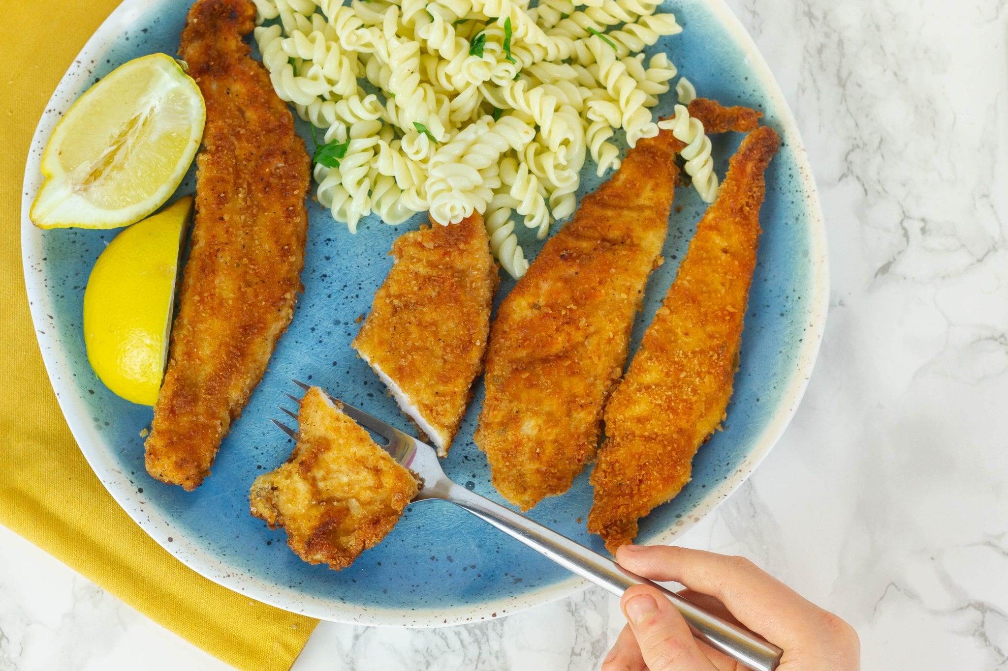 Mini schnitzels with chicken with chicken | Family Dinners | Mas & Pas