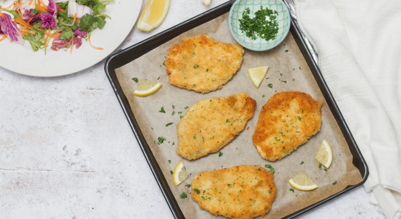 Mini Chicken Schnitzels | Family Dinners | Mas & Pas