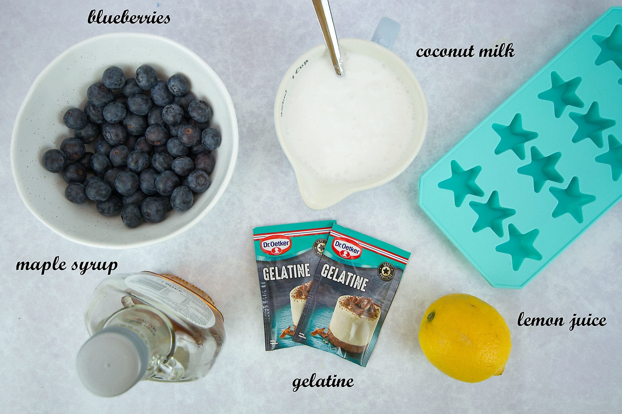 Homemade sweets, chewy blueberry gummies | Healthy Snacks | Mas & Pas