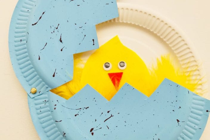 Hatching chicks - paper plate Easter craft | Arts & Crafts |Mas & Pas