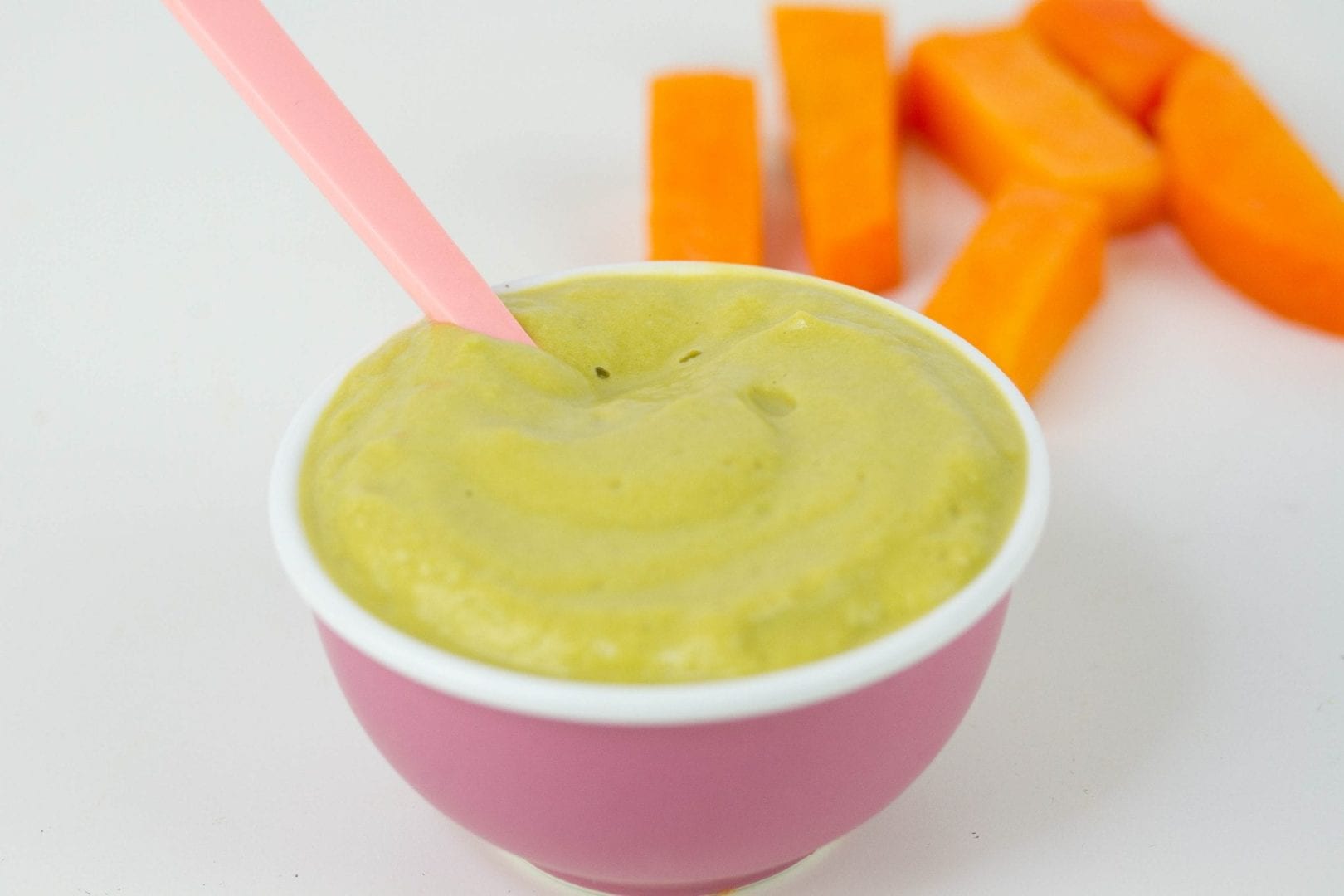 Pumpkin, leek and chicken baby puree | Weaning | Mas & Pas