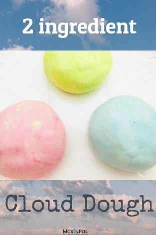 2 ingredient cloud dough | Toddler Activities | Mas & Pas