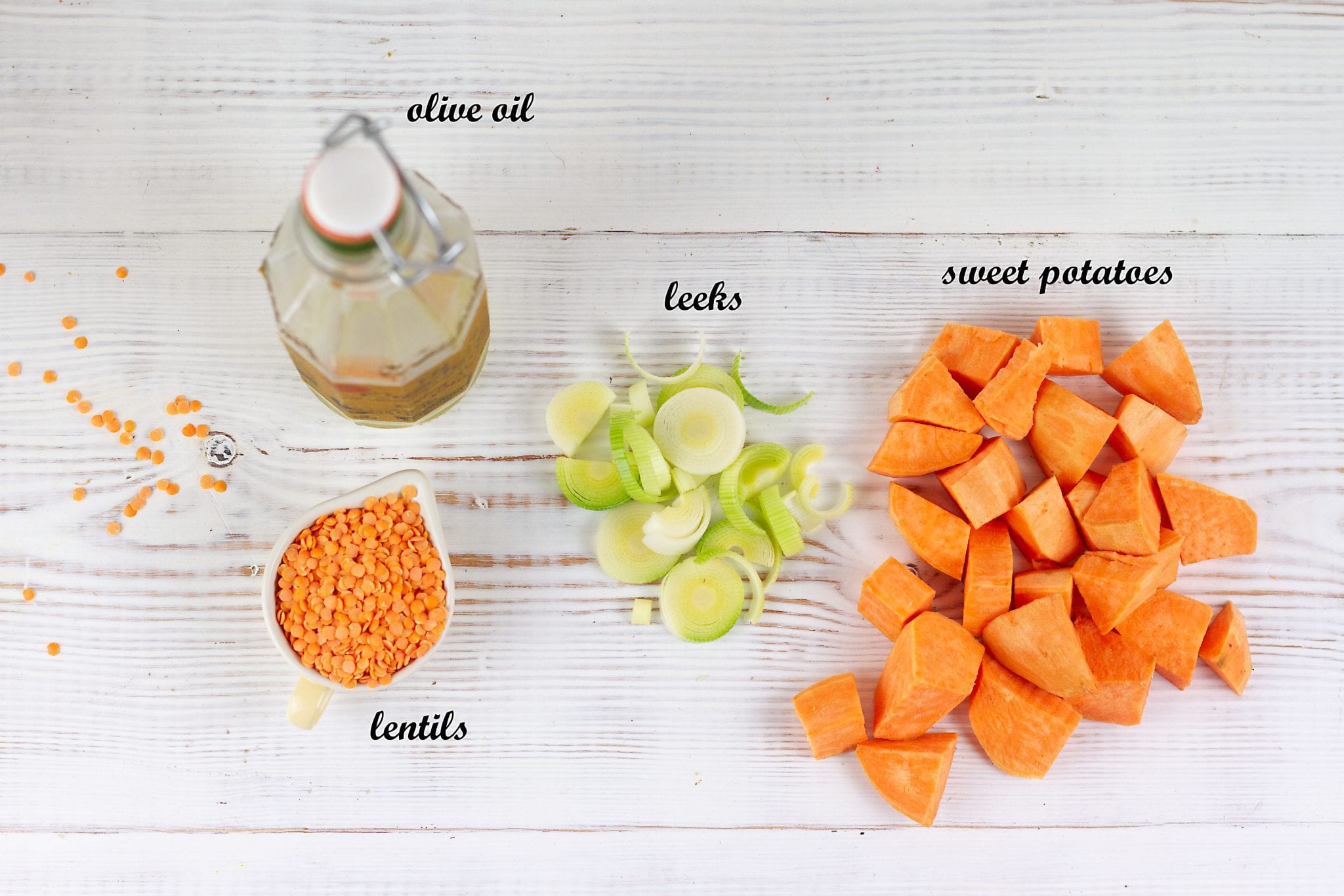 Sweet potato and lentil puree or hearty family soup | Weaning | Mas & Pas