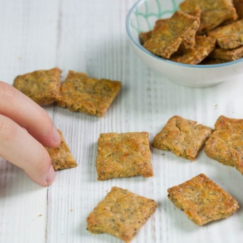 Wholewheat Chickpea Crackers | Healthy Kids Snacks | Mas & Pas