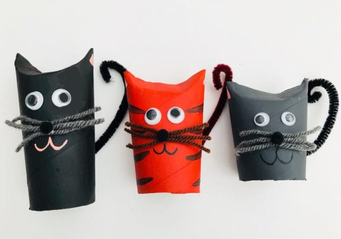 Purrrrfect toilet roll cat | Arts & Crafts | Mas & Pas