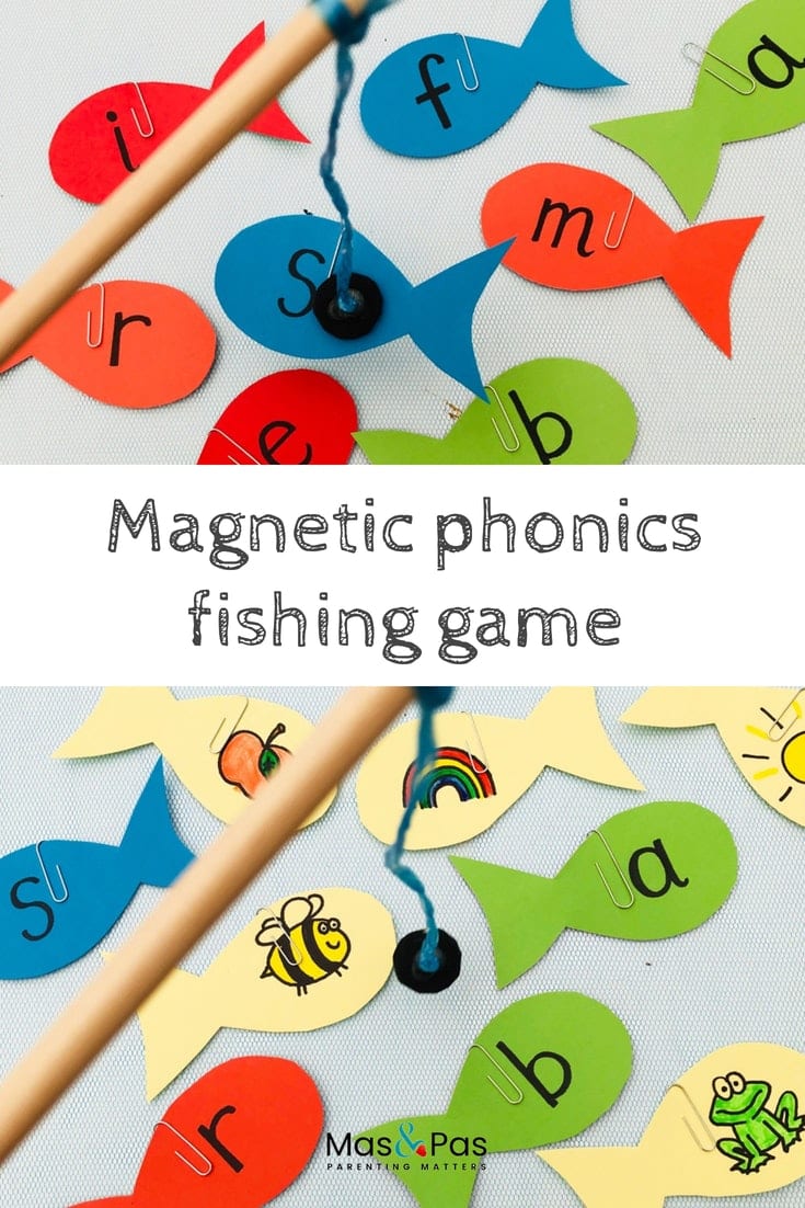 Fun with phonics: magnetic fishing game | Learning Fun | Mas & Pas