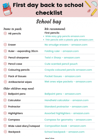 9 easy ways to prepare for the first day of school | Parenting