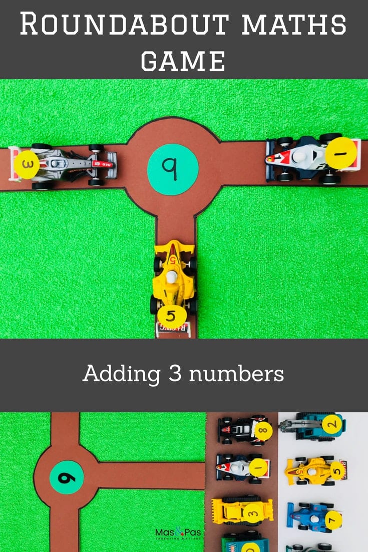 Roundabout maths game - adding 3 numbers | Learning Fun | Mas & Pas