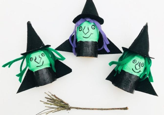 Wicked witch Halloween craft | Kids Crafts | Mas & Pas