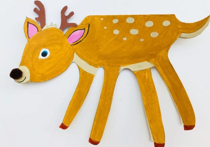 Deer handprint Christmas cards | Kids Crafts | Mas & Pas
