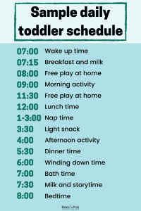 Follow a simple toddler daily schedule (that works)