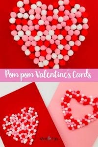 3D Valentines day pom pom card | Kids Crafts | Mas & Pas