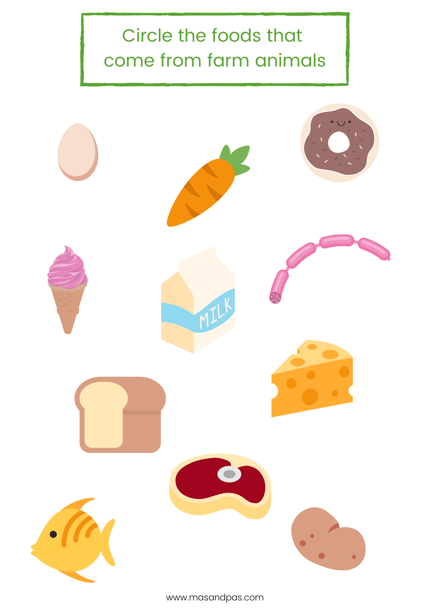 Farm Animal Printables - Free Activity Pack | 12 Pages | Mas & Pas