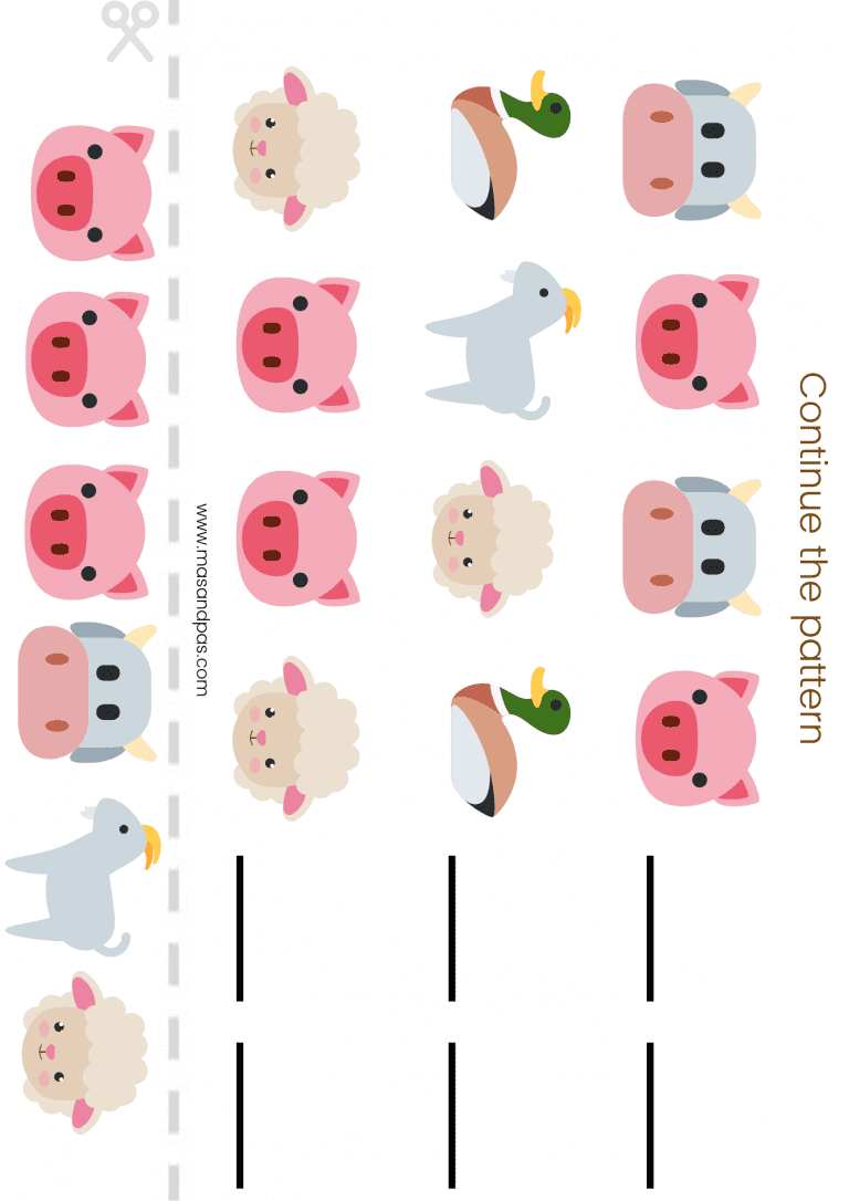 Farm Animal Printables - Free Activity Pack | 12 Pages | Mas & Pas