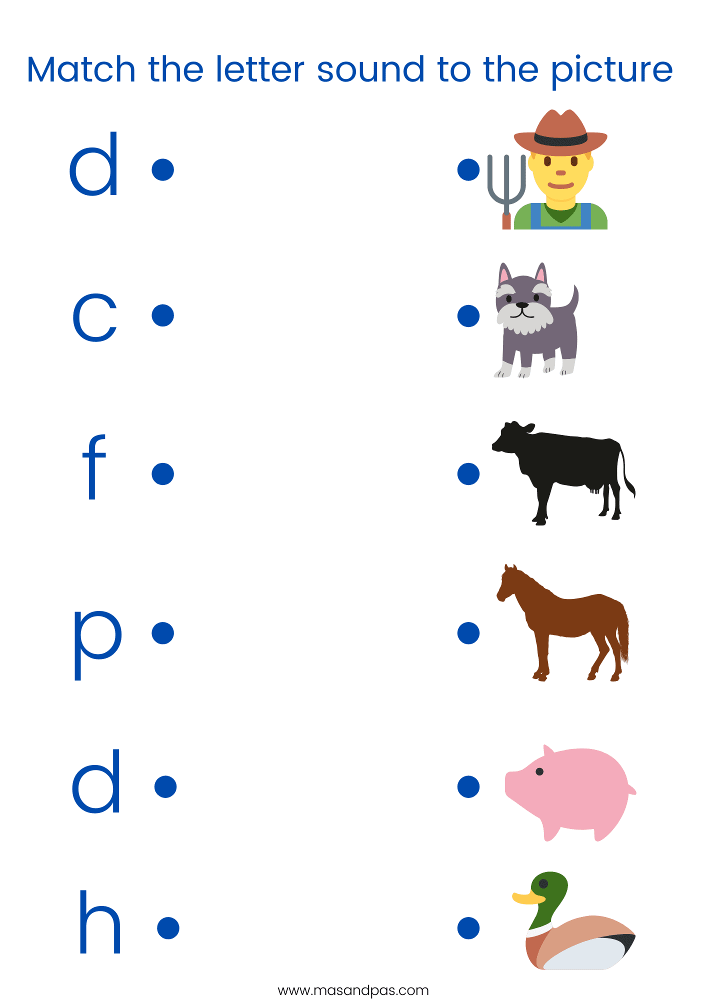Farm Animal Printables - Free Activity Pack | 12 Pages | Mas & Pas