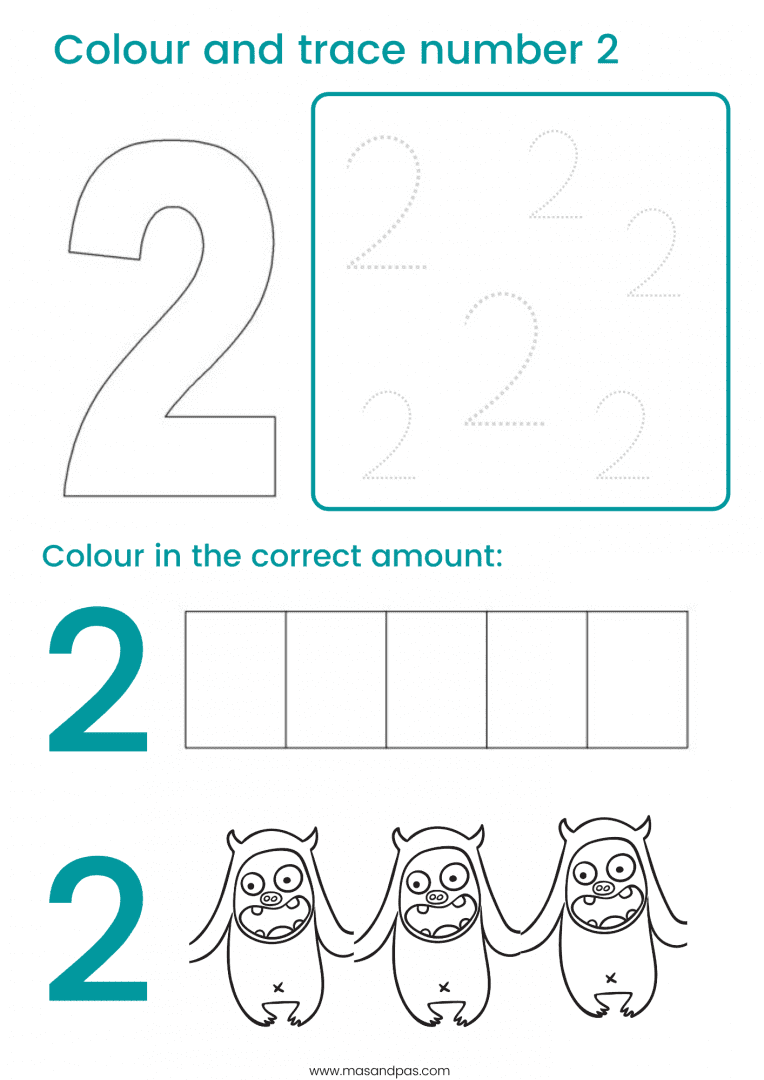 Count and Write Worksheets - Numbers 1-5 | Mas & Pas