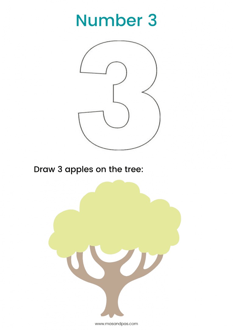 Count and Write Worksheets - Numbers 1-5 | Mas & Pas