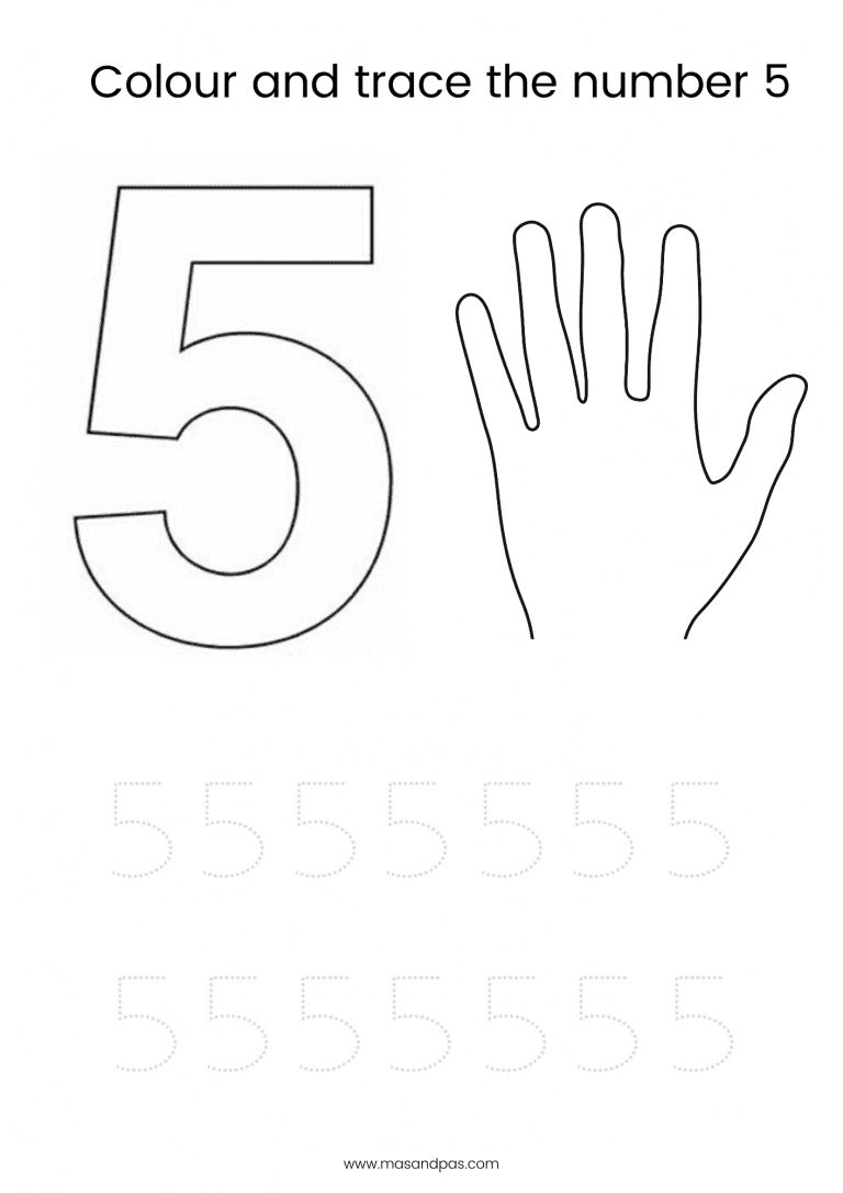 Count and Write Worksheets - Numbers 1-5 | Mas & Pas