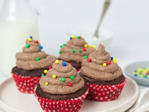 Secretly Healthy Chocolate Cupcakes